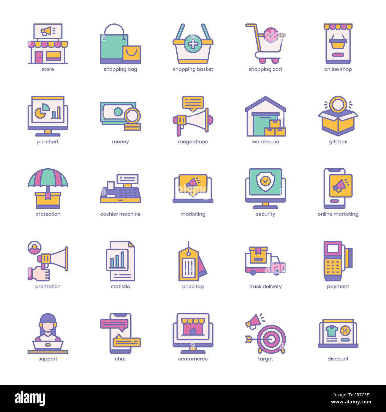 Ecommerce icon pack for your website design, logo, app, UI. Ecommerce ...
