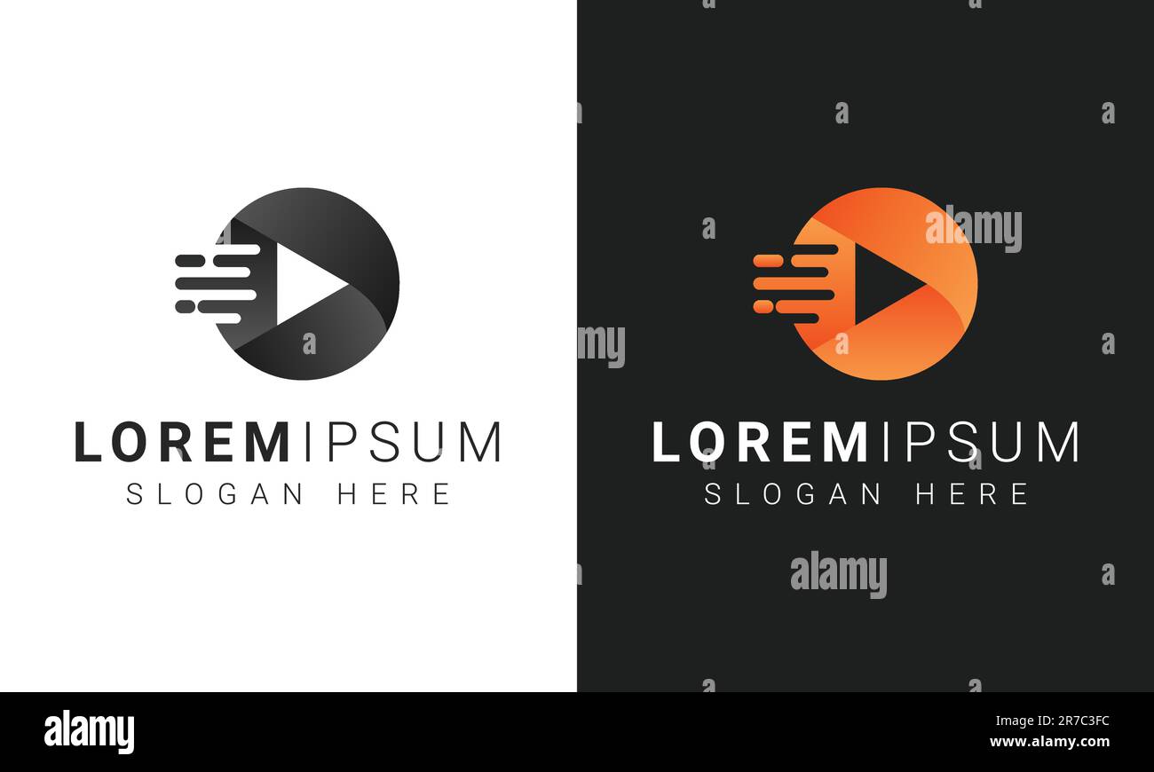 Cinema Reel Play Button Camera Logo Design Theater Logo Type Movie Play ...