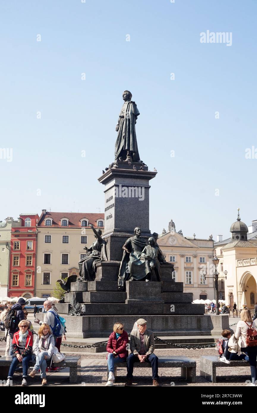 Statue of adam mickiewicz hi-res stock photography and images - Alamy