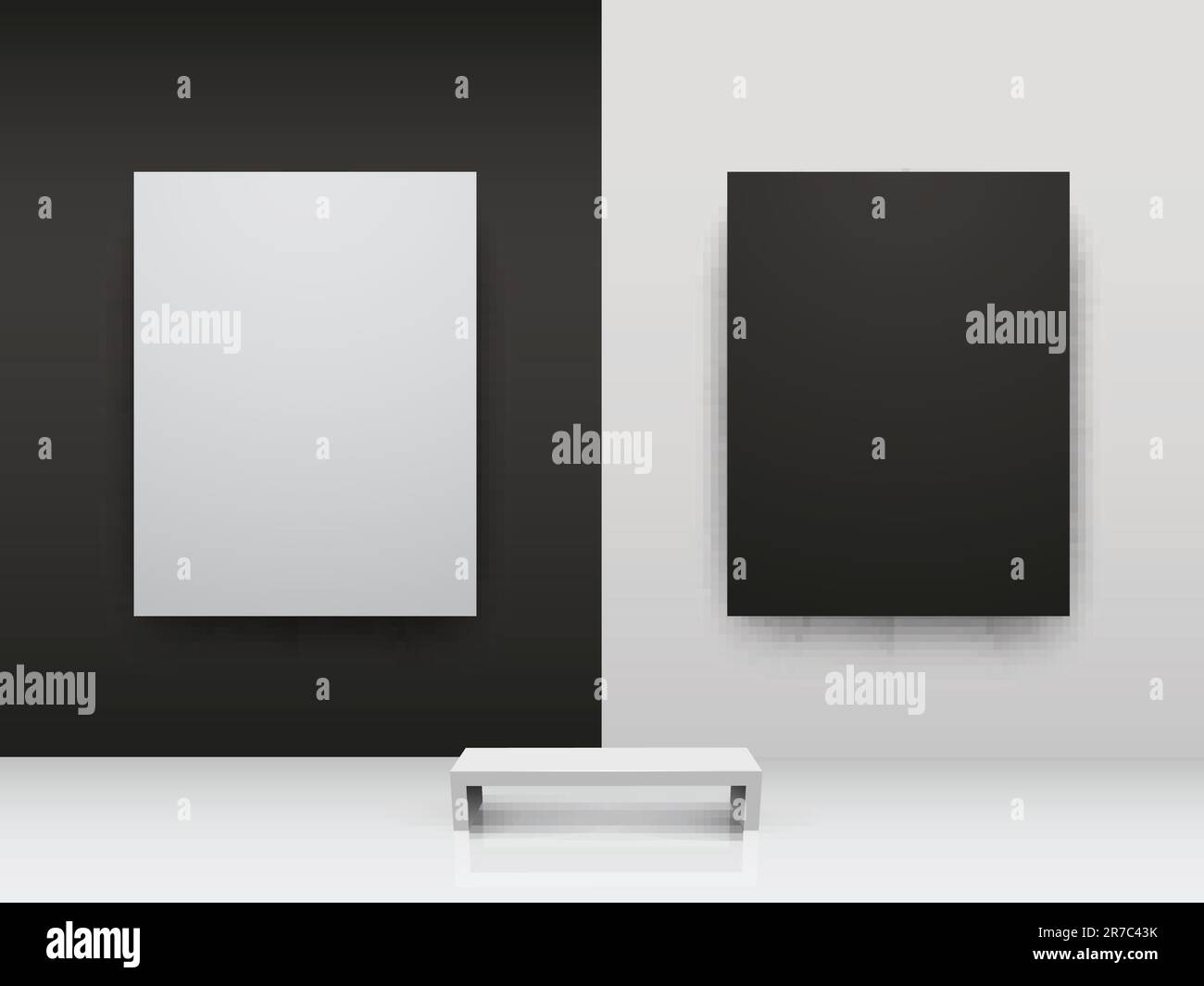 Museum reflection space Stock Vector Images - Alamy