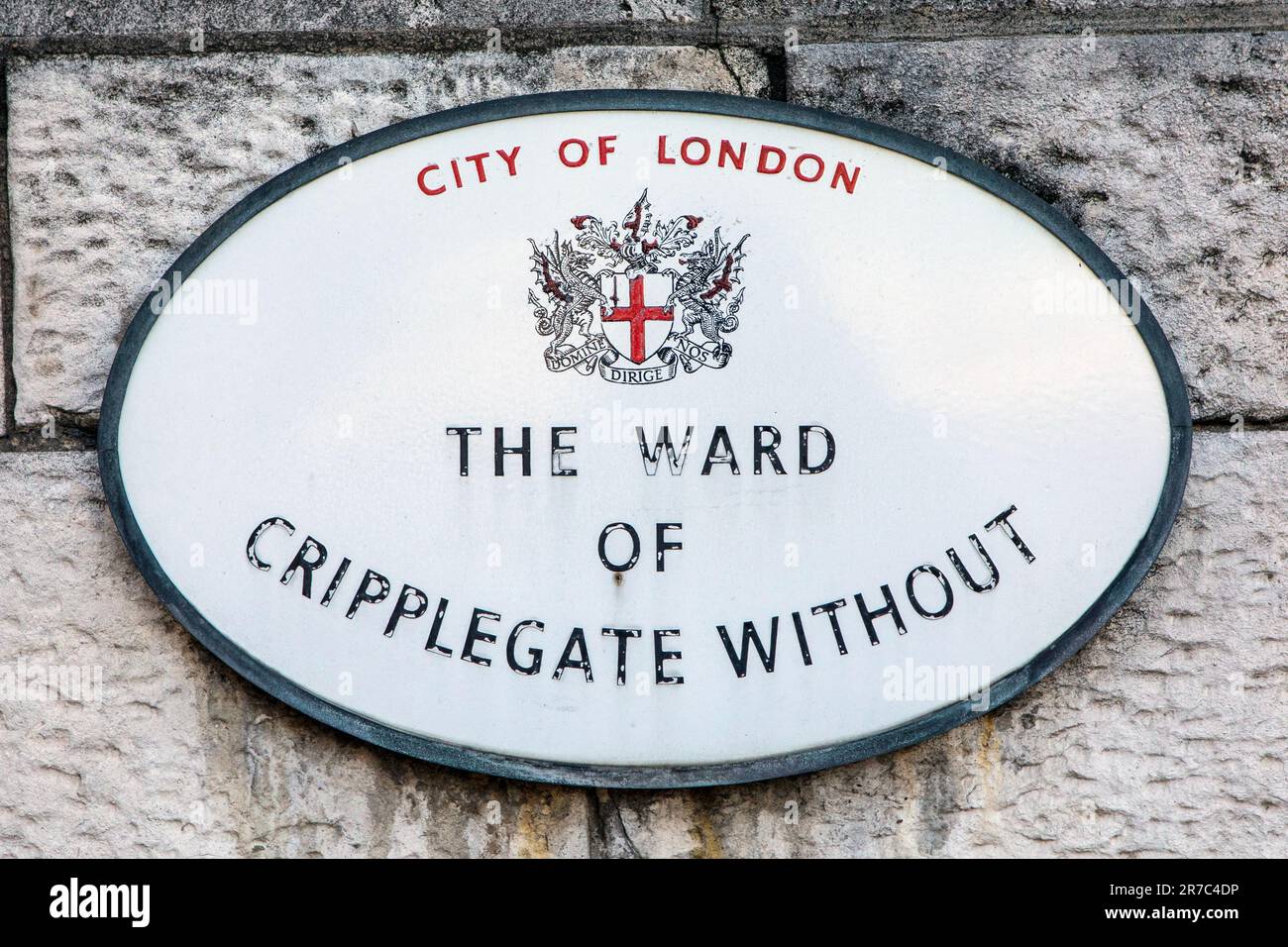 London, UK - March 2nd 2023: A sign marking the location of the ward of ...