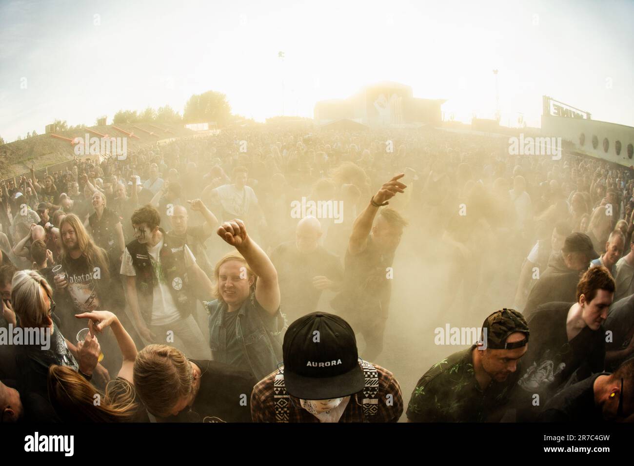 Copenhagen, Denmark. 14th June, 2023. Festival goers attene a live ...