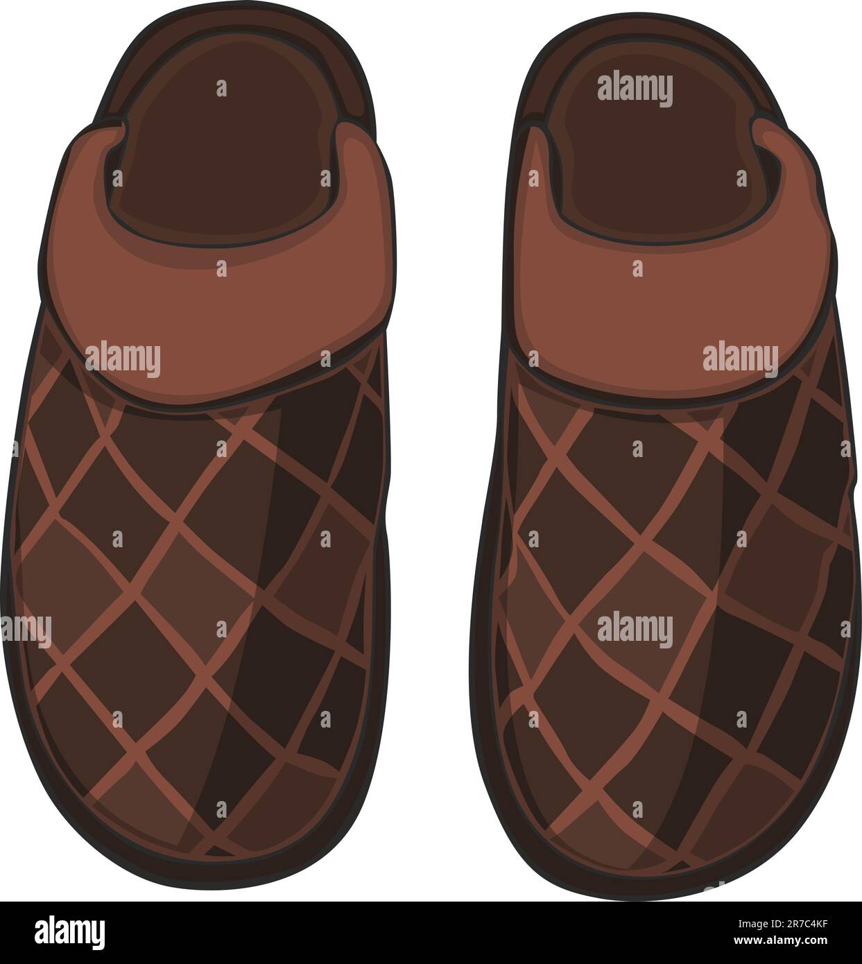 fully editable illustration home slippers Stock Vector Image & Art - Alamy