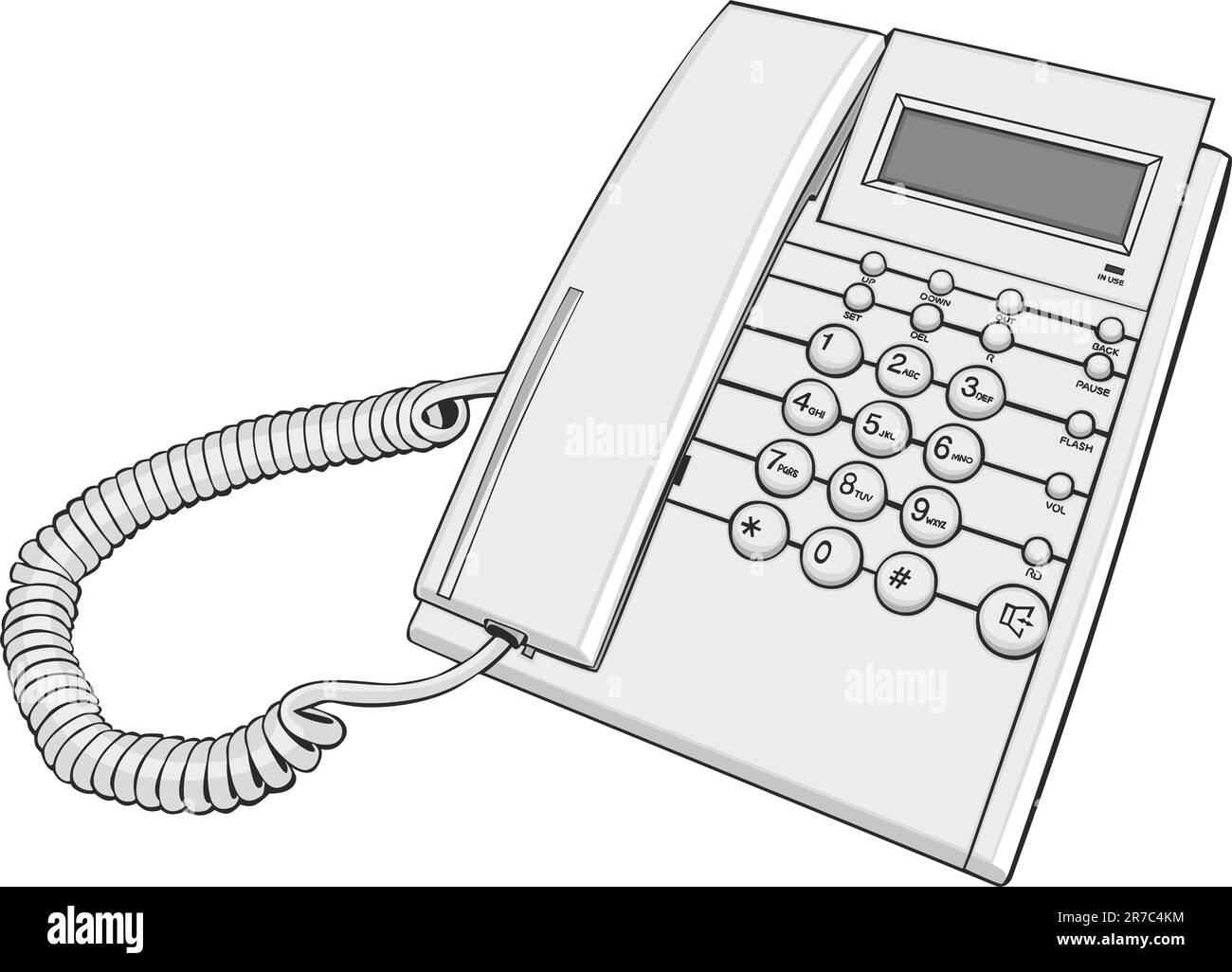 fully editable illustration of isolated phone Stock Vector Image & Art ...