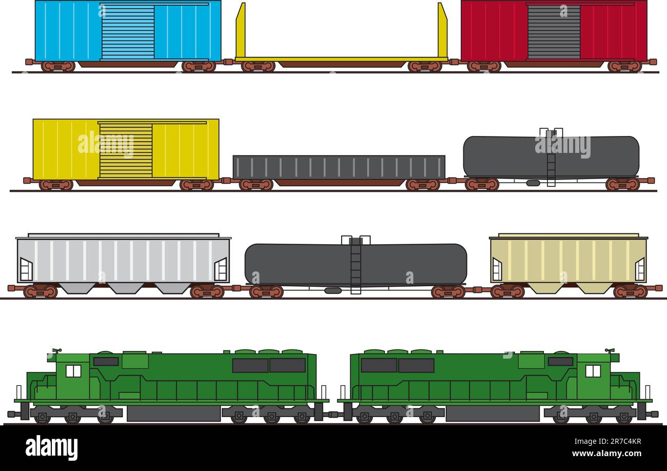 North american locomotive Stock Vector Images - Alamy