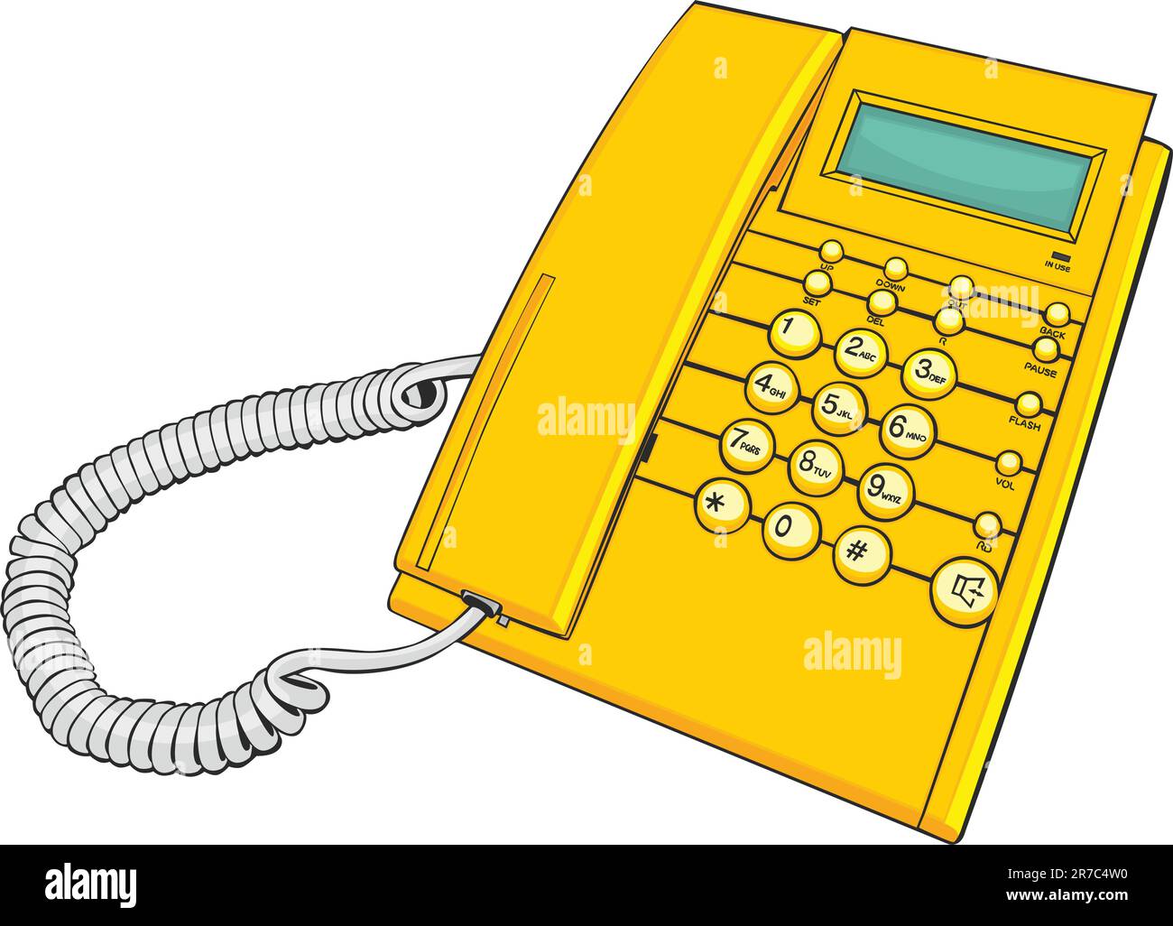 fully editable illustration of isolated phone Stock Vector Image & Art ...