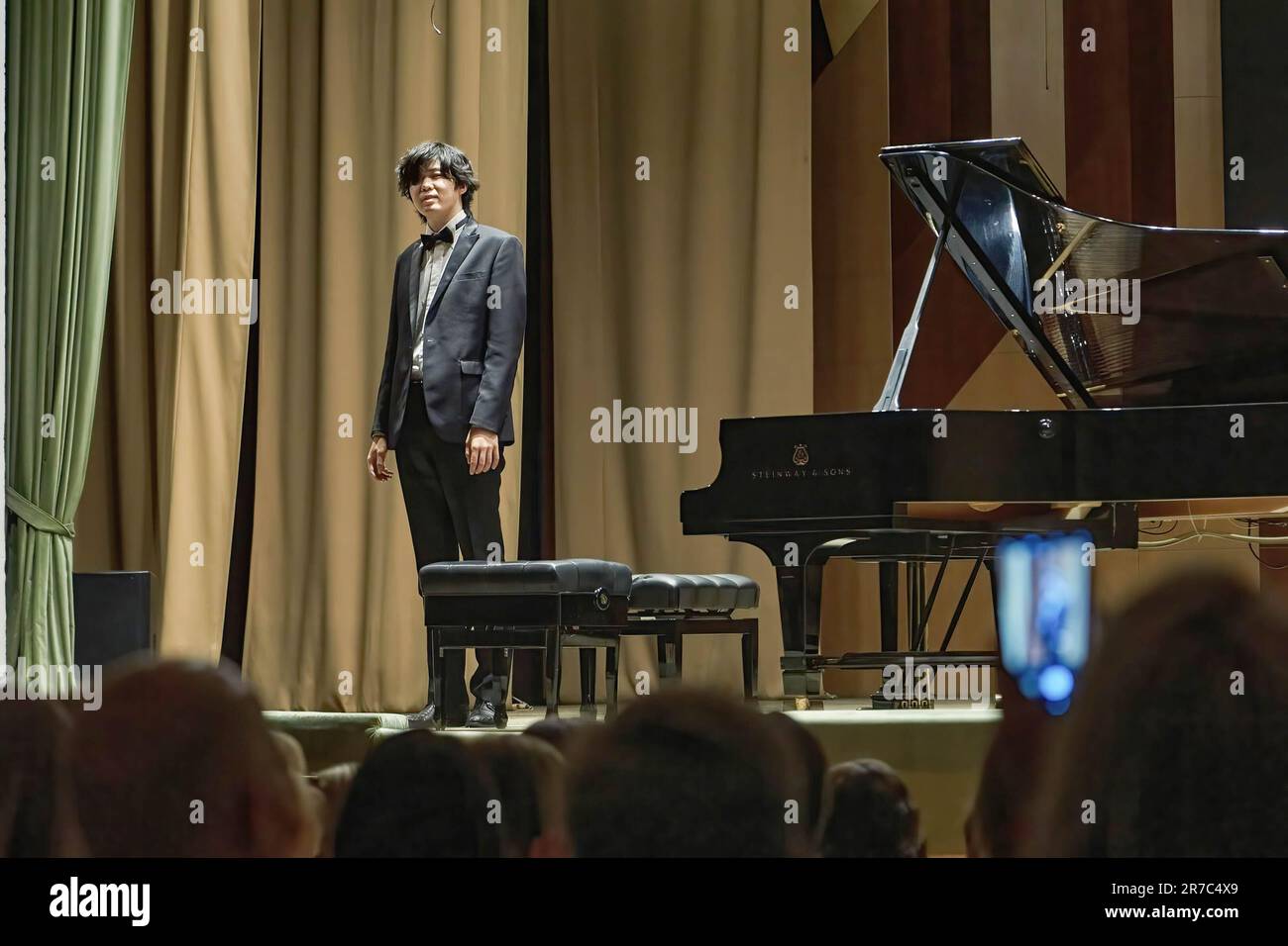 Virtuoso pianist Xuhua Yun seen at the Platonov Arts Festival 2023 in ...