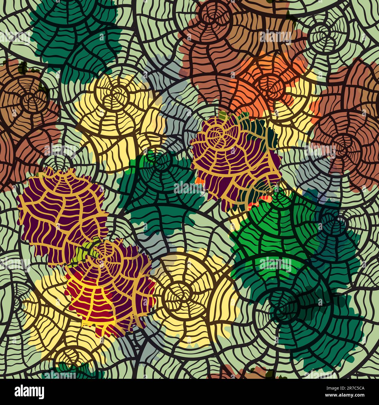 vector seamless pattern with sea shells, clipping mask, eps10 Stock ...