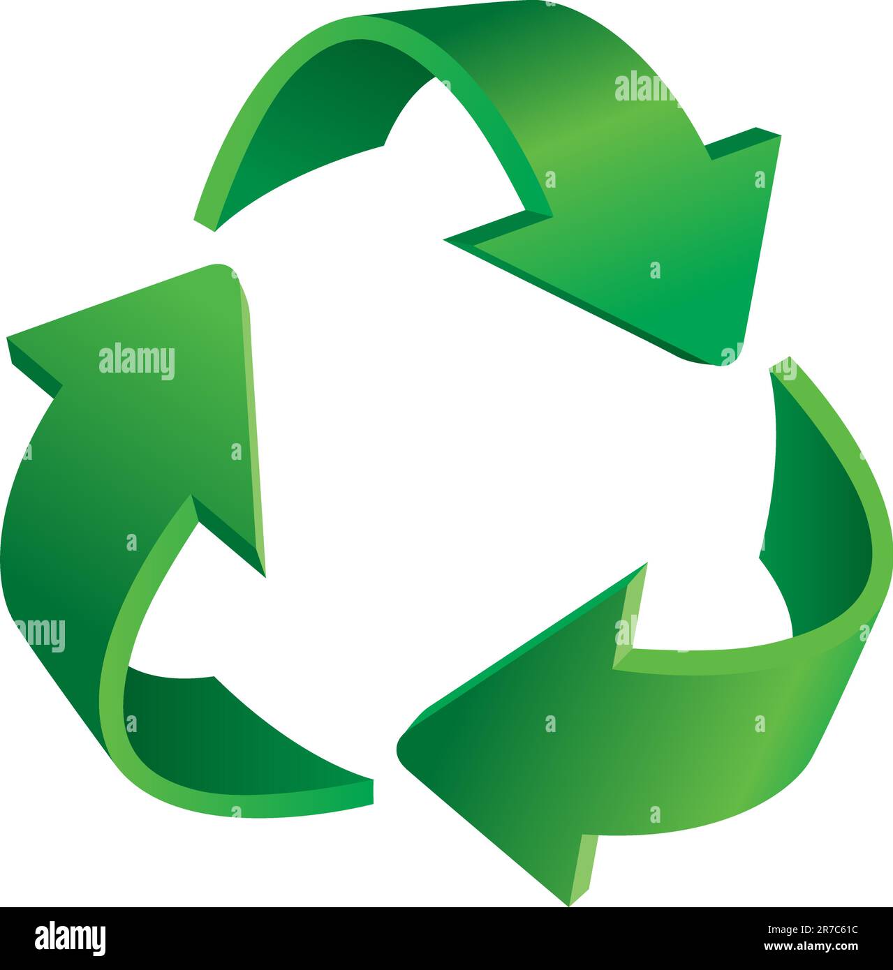Triangular recycling symbol. Illustration on white background Stock ...