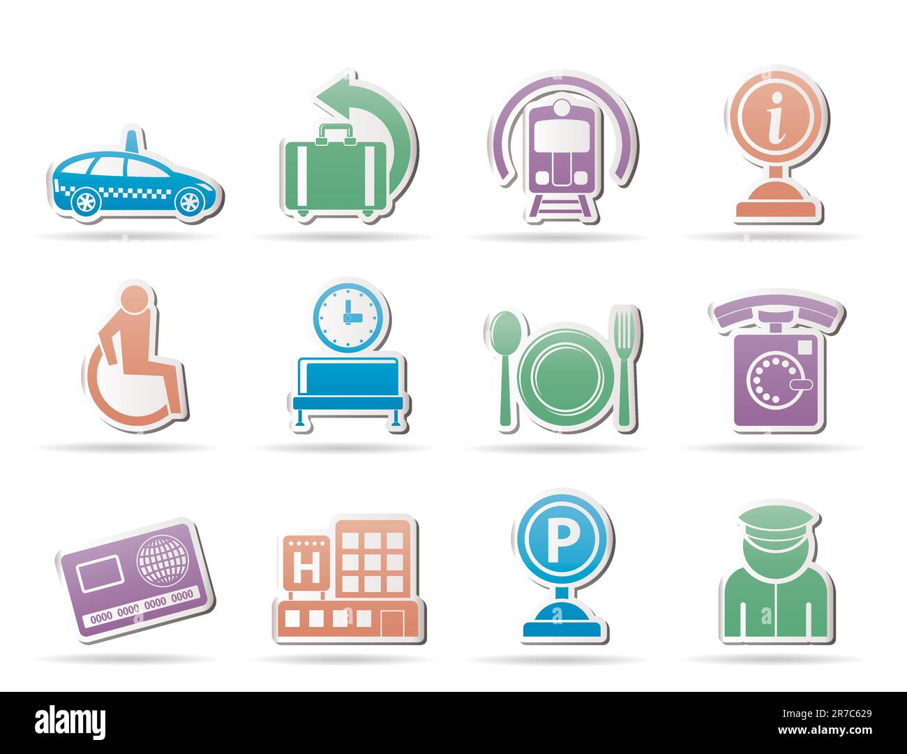 Airport hotel transportation Stock Vector Images - Alamy
