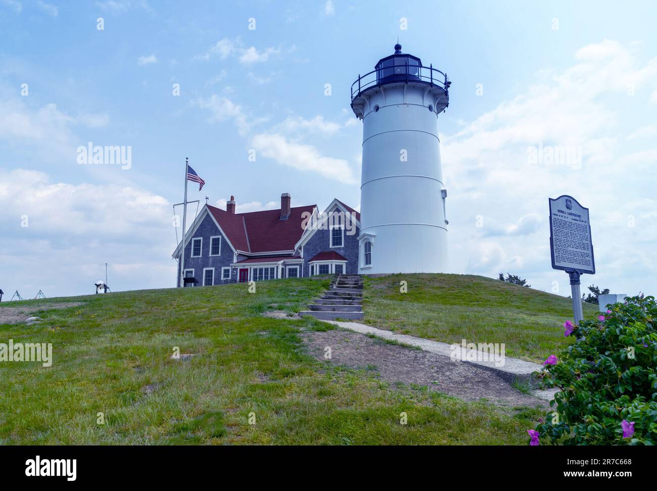 Nobska Lighthouse in Cape Cod Stock Photo - Alamy