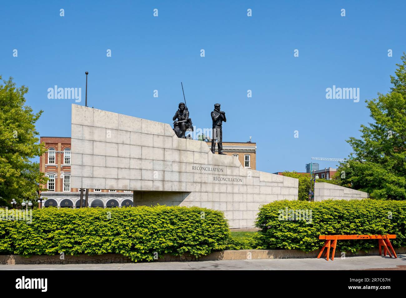 Close up of Reconciliation, The Peacekeeping Monument in Ottawa ...