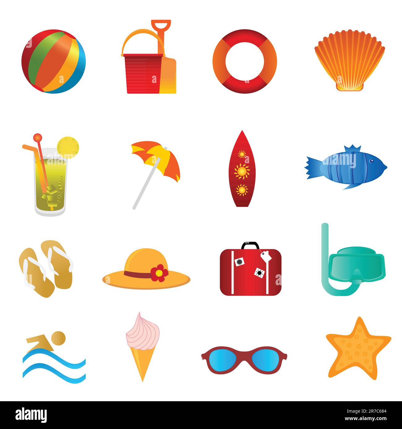 Sun hat beach Cut Out Stock Images & Pictures - Alamy