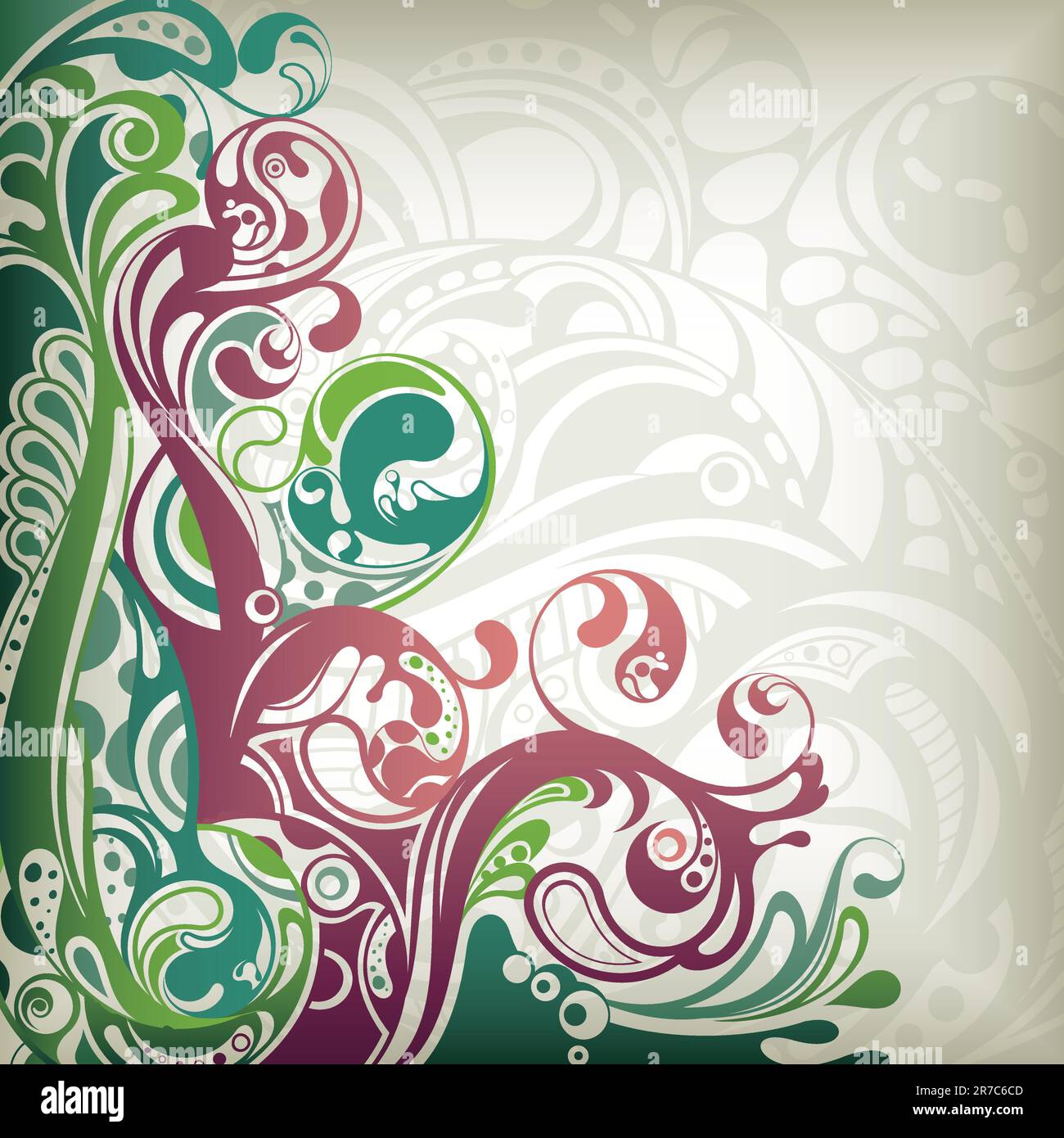 Illustration of abstract flowing scroll background Stock Vector Image ...