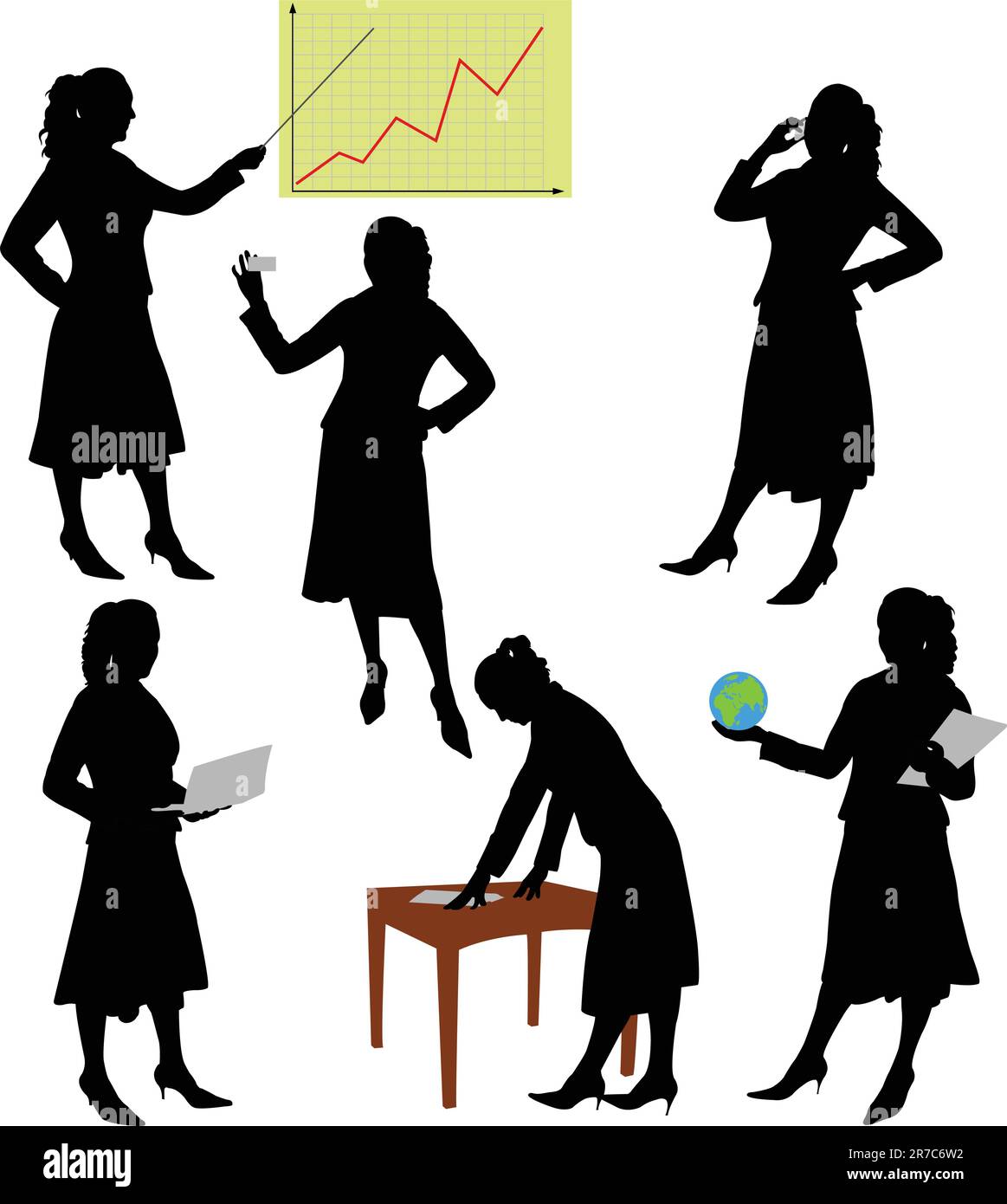 Business Woman Vector Illustration Stock Vector Image And Art Alamy