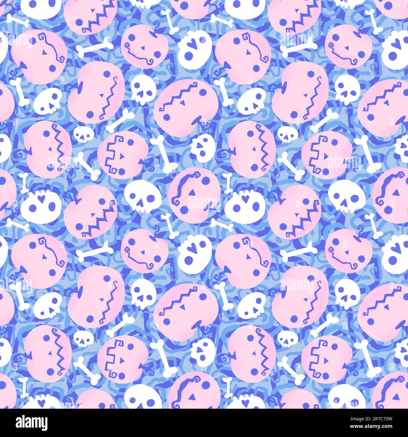 Halloween seamless pumpkins pattern for fabrics and wrapping paper and ...