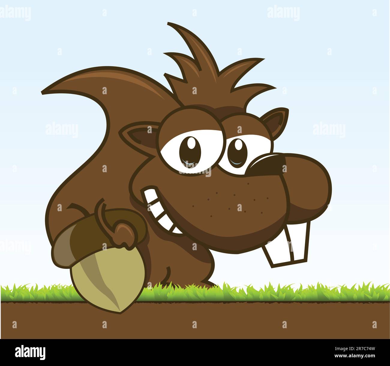 Happy child holding present Stock Vector Images - Alamy