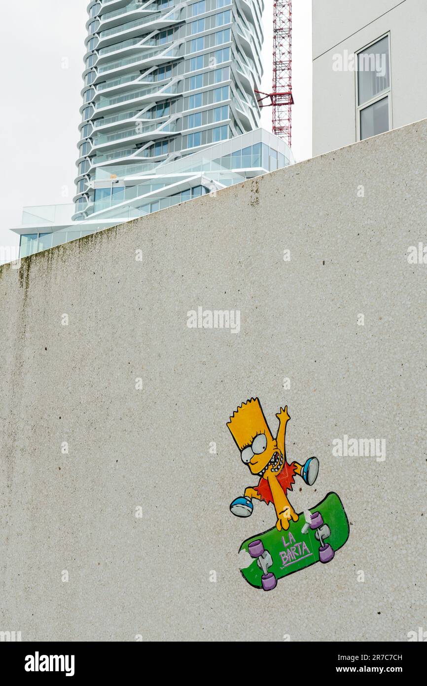 La Barta murales in Aarhus Ø Stock Photo - Alamy