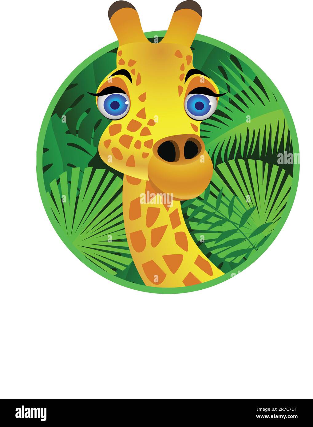 Cartoon smile giraffe Stock Vector Images - Alamy