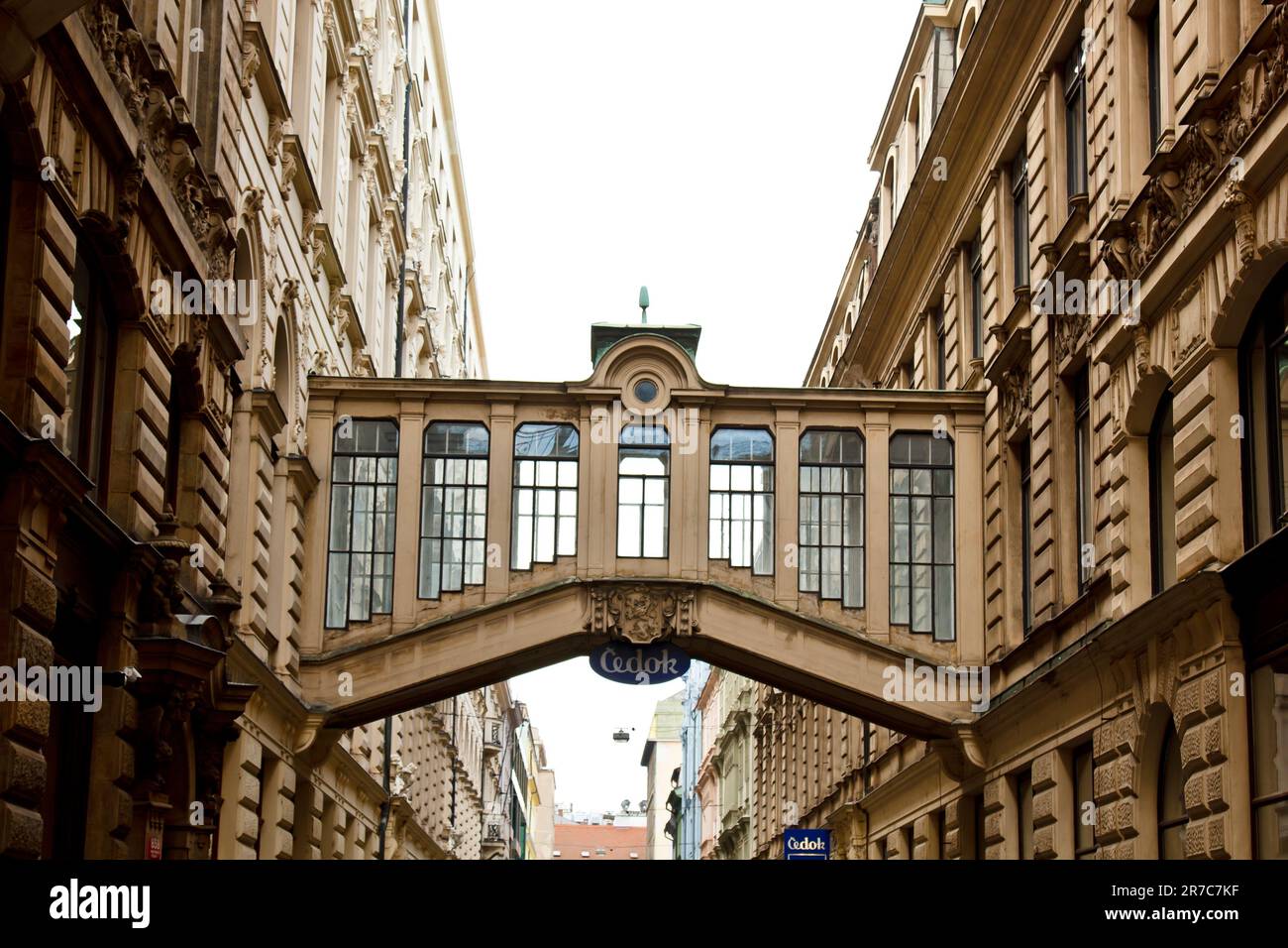 Prague, Czech Republic. 10.05.2019: Close-up view of the facade with ...