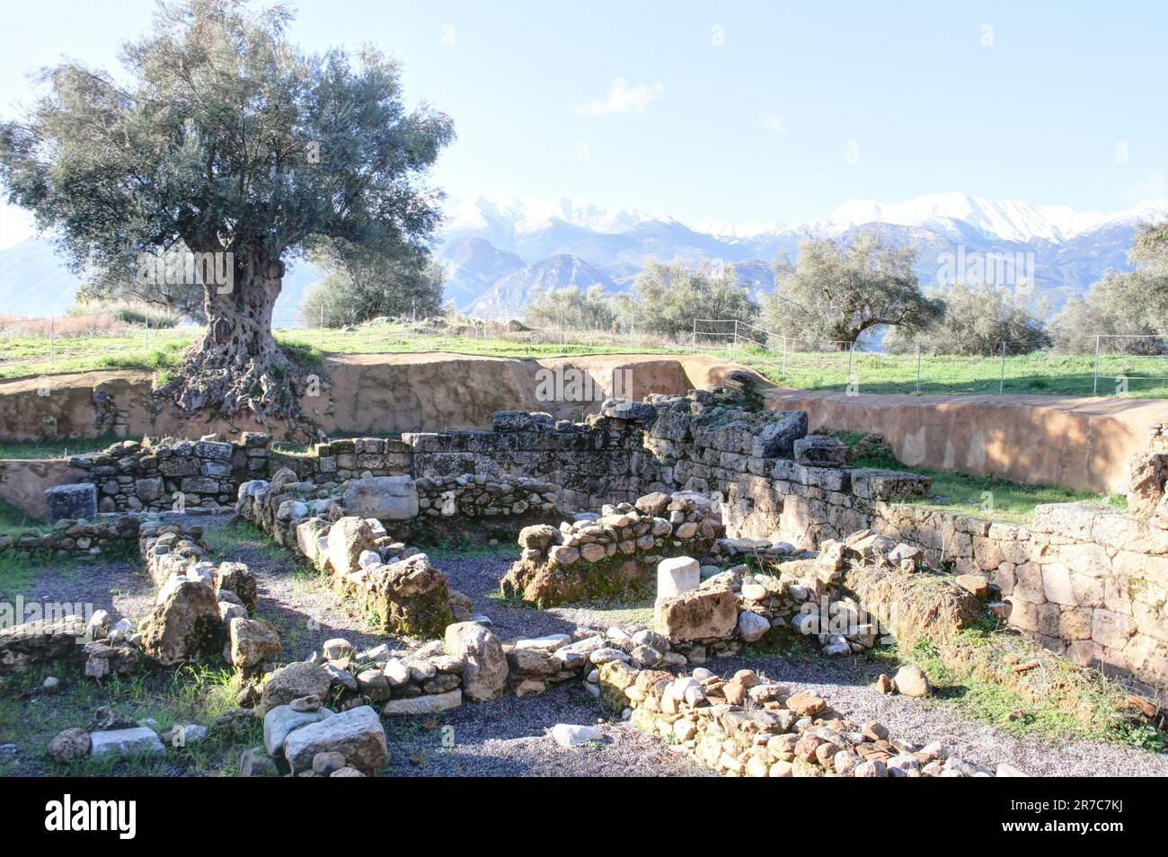 Ruins of Ancient Sparta in Greece Stock Photo - Alamy