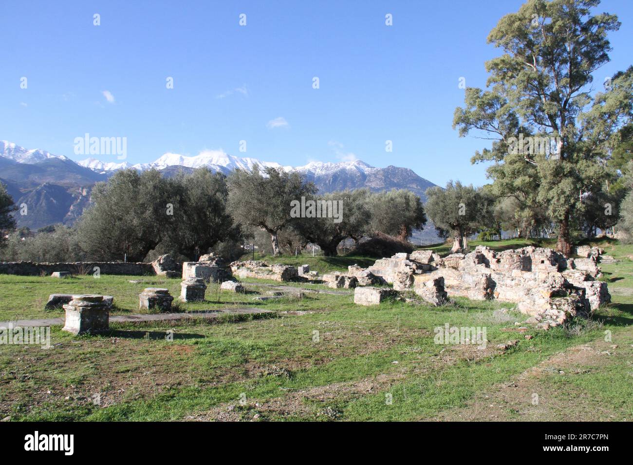 Ruins of Ancient Sparta in Greece Stock Photo - Alamy
