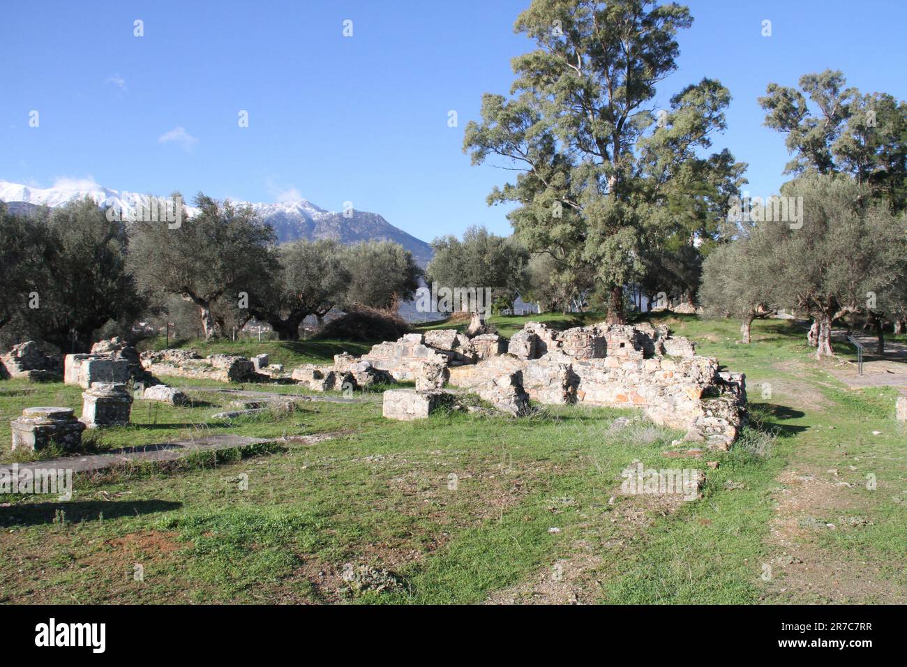Ruins of Ancient Sparta in Greece Stock Photo - Alamy