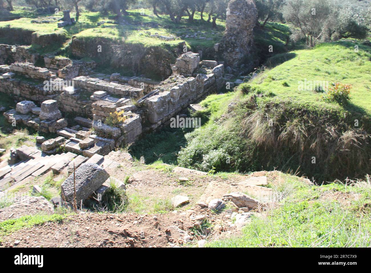 Ruins of Ancient Sparta in Greece Stock Photo - Alamy