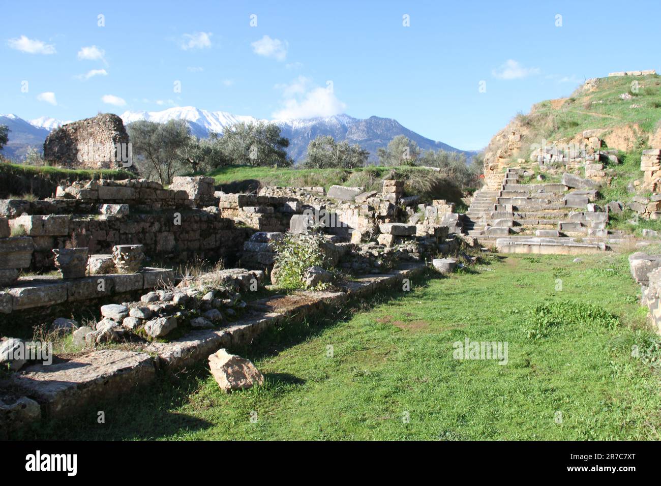Ruins of Ancient Sparta in Greece Stock Photo - Alamy