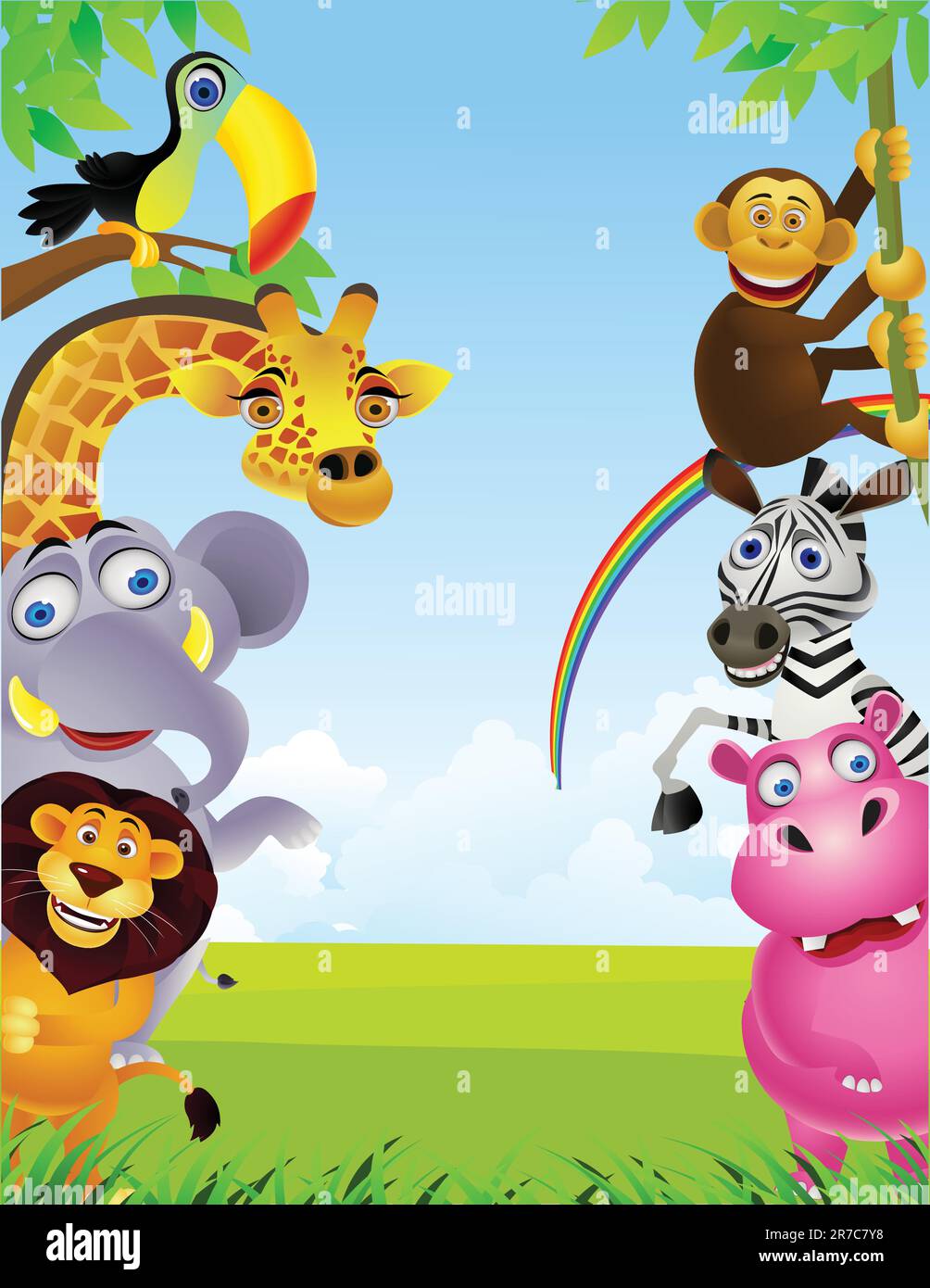 Animal friendship not cat not dog Stock Vector Images - Alamy