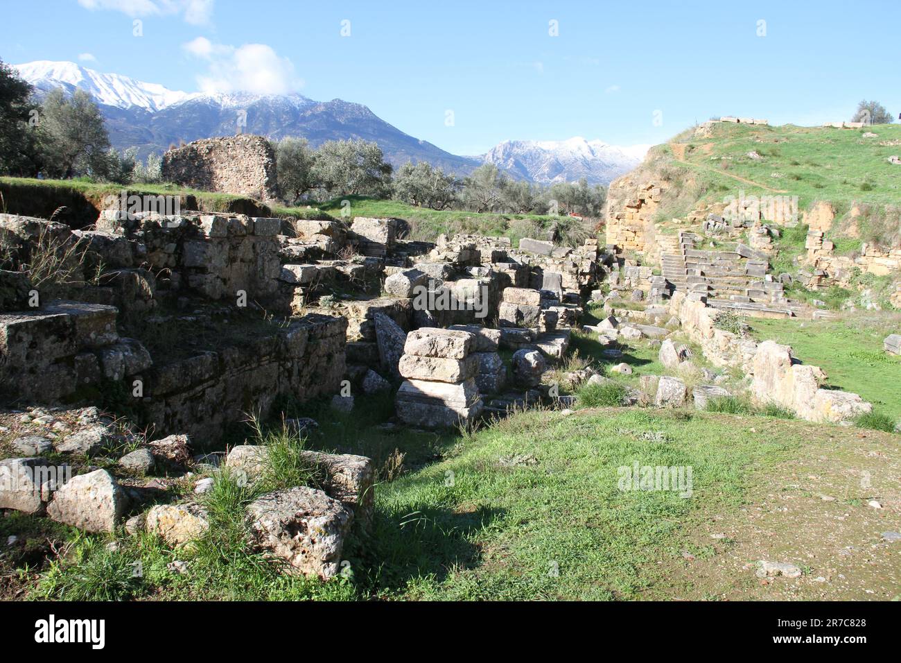 Ruins of Ancient Sparta in Greece Stock Photo - Alamy
