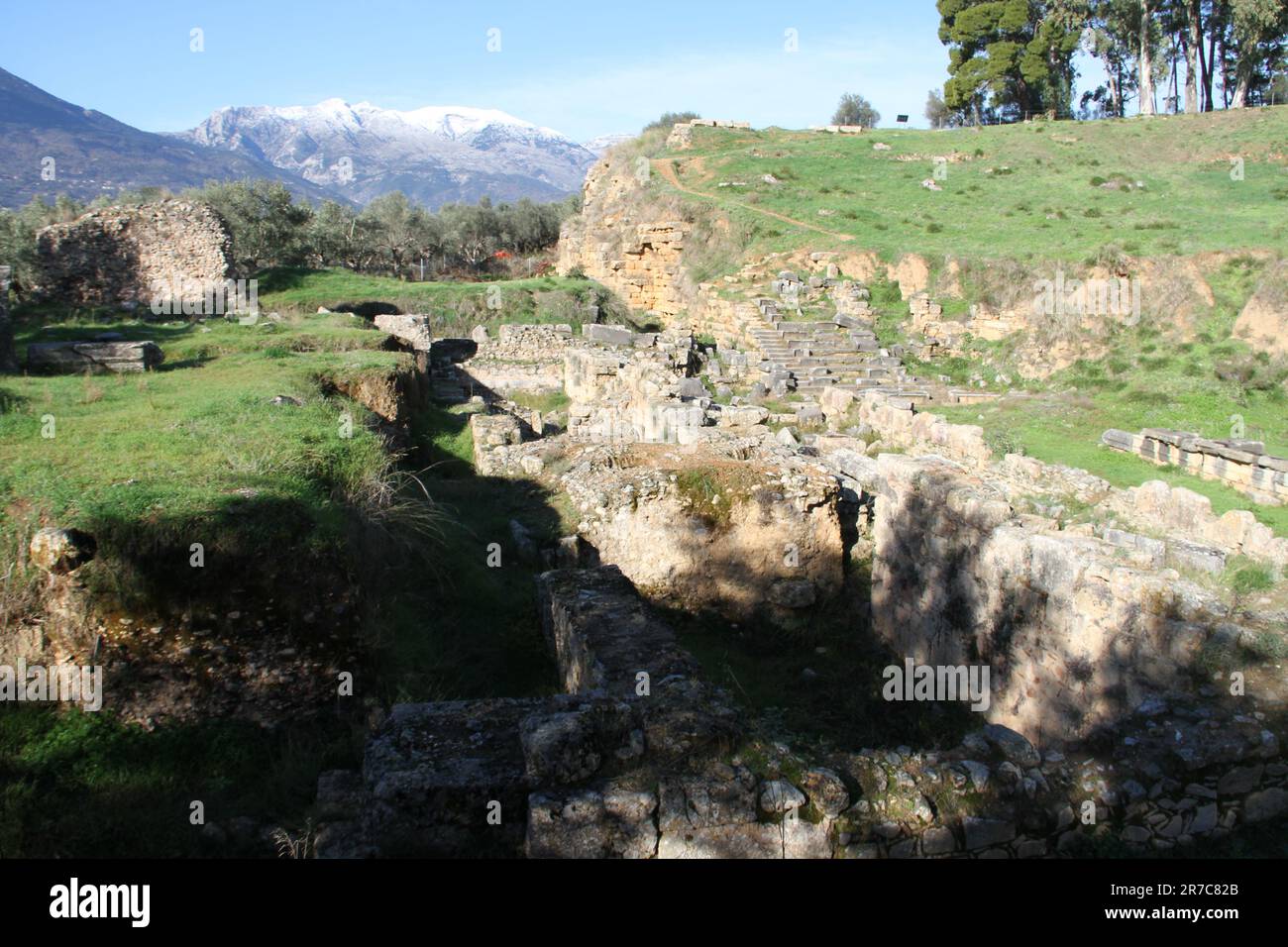 Ruins of Ancient Sparta in Greece Stock Photo - Alamy