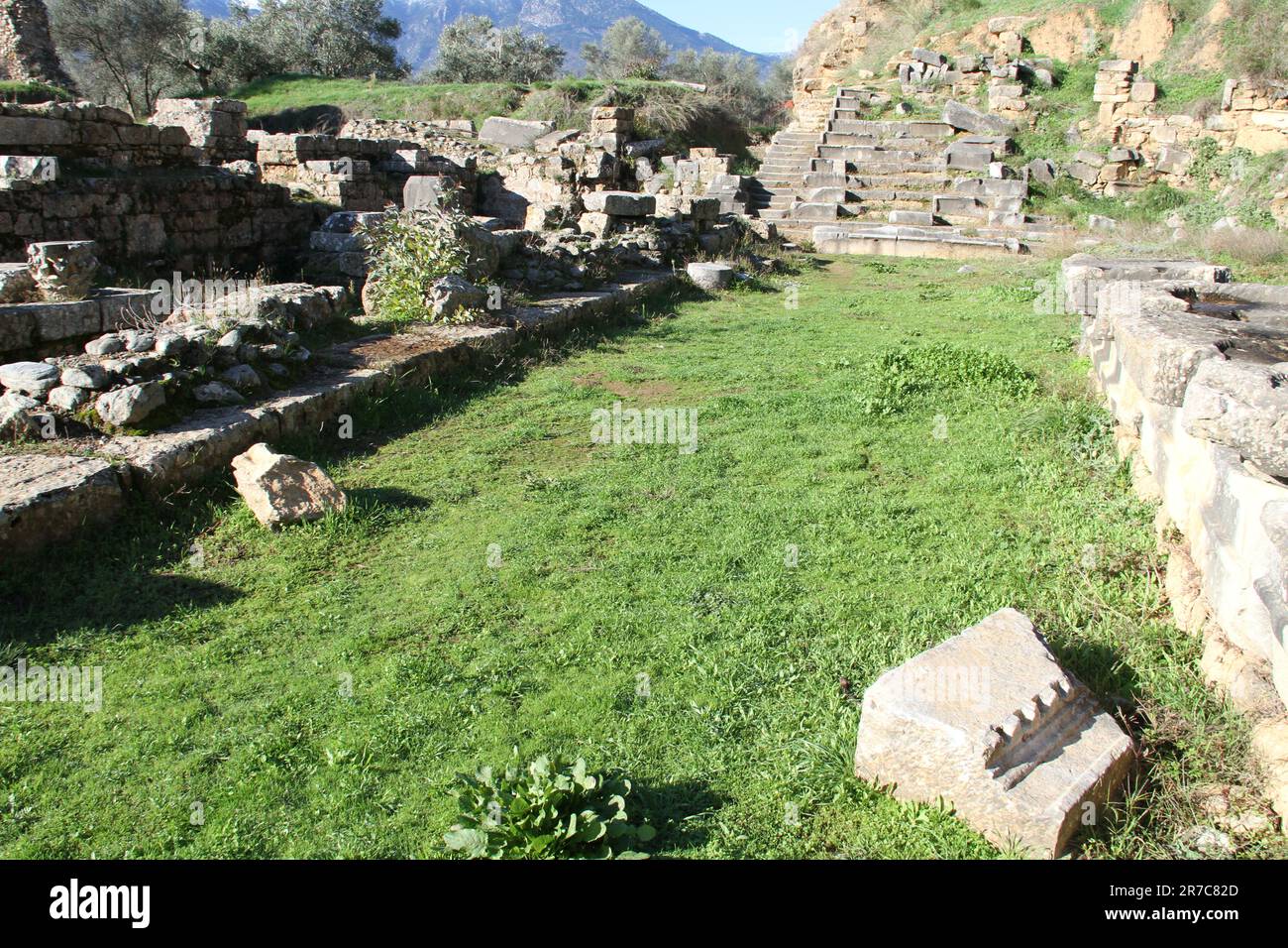 Ruins of Ancient Sparta in Greece Stock Photo - Alamy