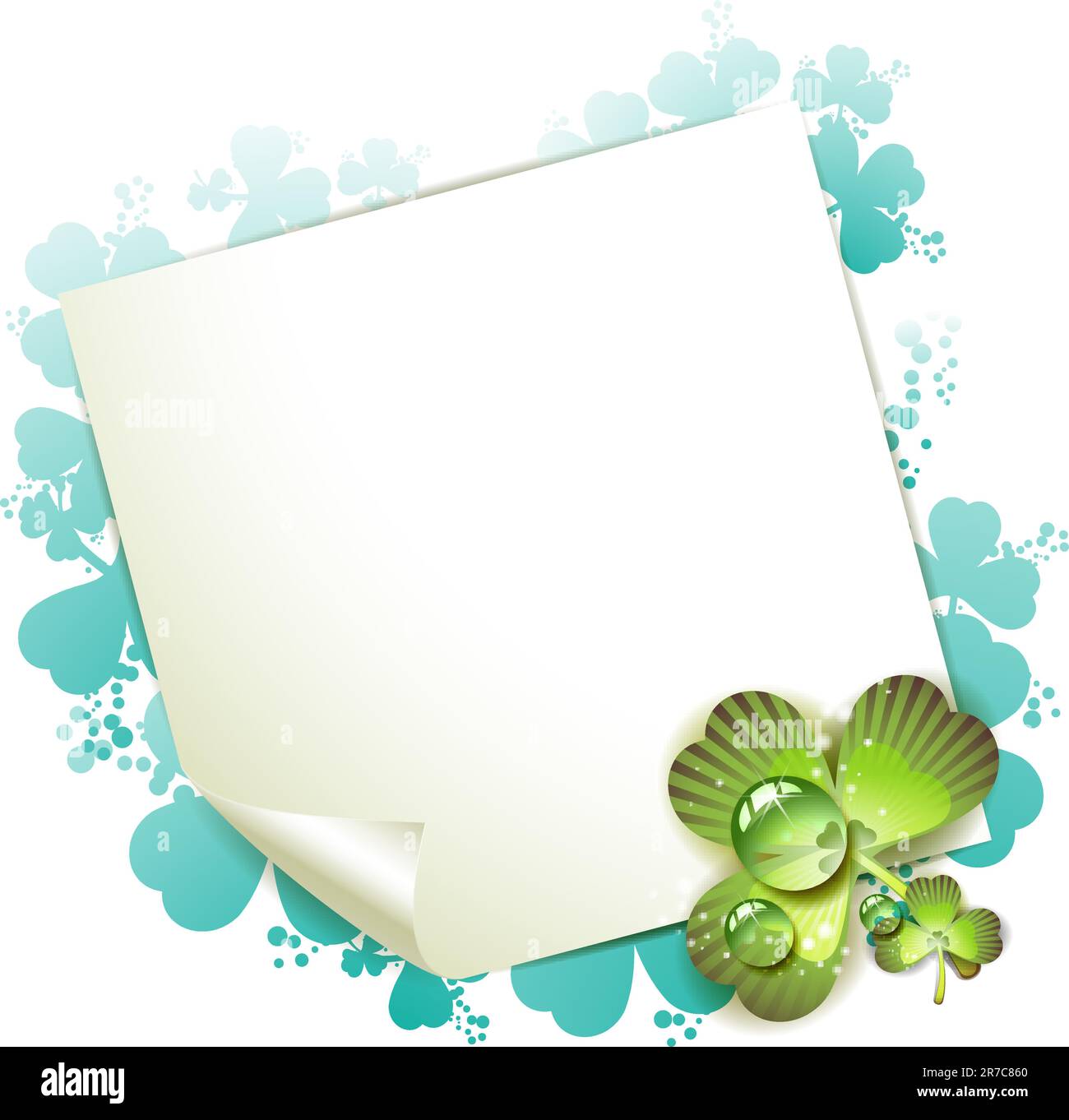 Paper clover shape Stock Vector Images - Alamy