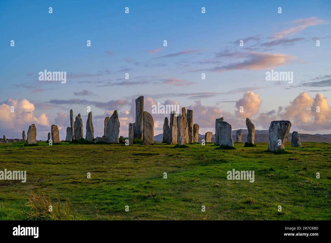 The neolithic stone circle of Callanish (Calanais) Isle of Lewis Stock ...