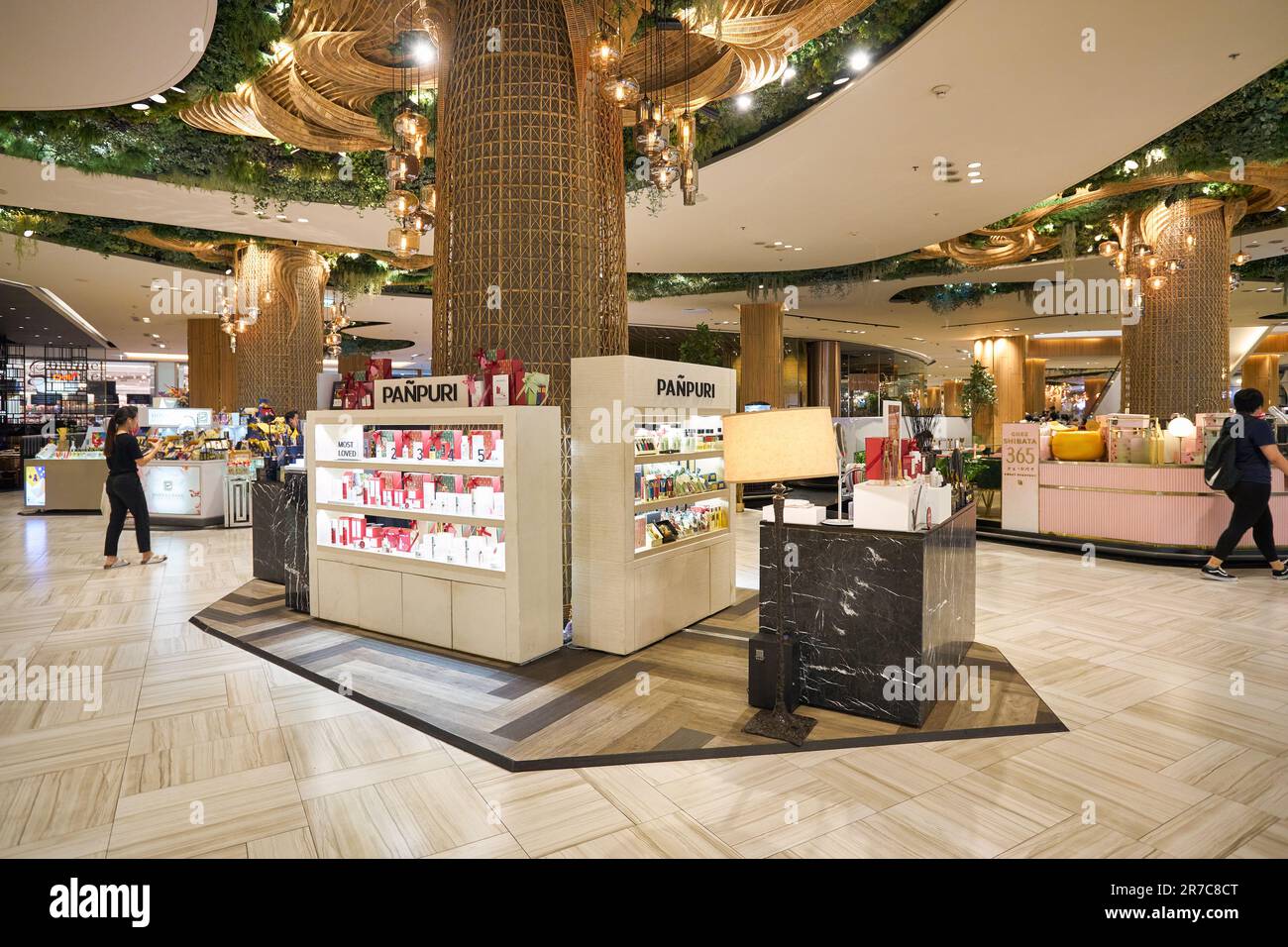 BANGKOK, THAILAND - CIRCA JANUARY, 2020: interior shot of Siam Paragon ...