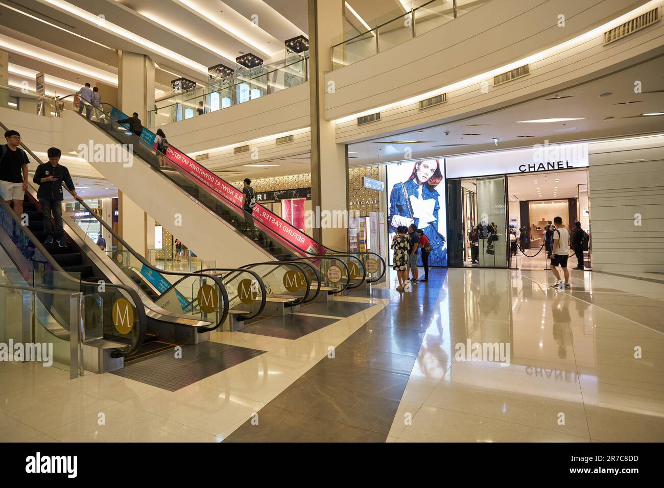 BANGKOK, THAILAND - CIRCA JANUARY, 2020: interior shot of Siam Paragon ...