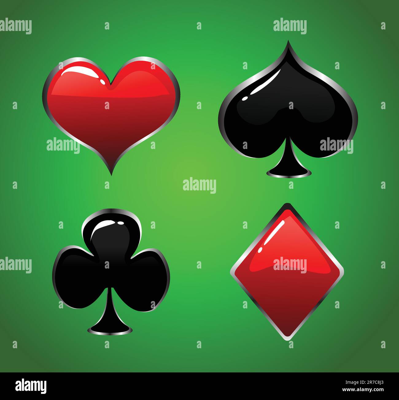 vector retro card suits Stock Vector Image & Art - Alamy