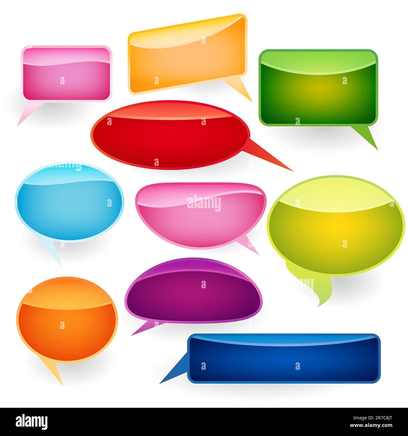 Speech bubbles of traditional and original forms Stock Vector Image ...