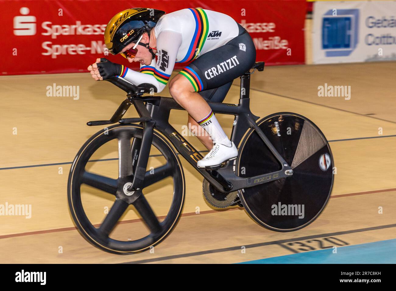 Cottbus, Germany. 14th June, 2023. Franziska Brauße (Ceratizit-WNT Pro ...