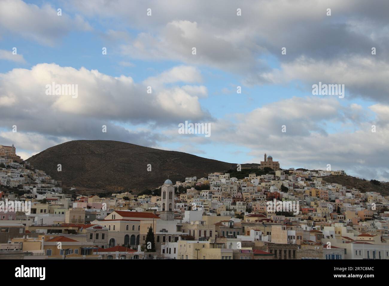 View of Island of Syros Stock Photo - Alamy