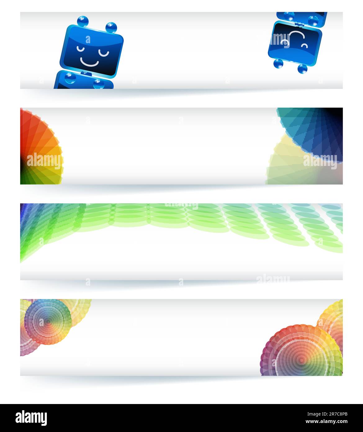 Multicolor gamut banner design in eps10 vector format Stock Vector ...