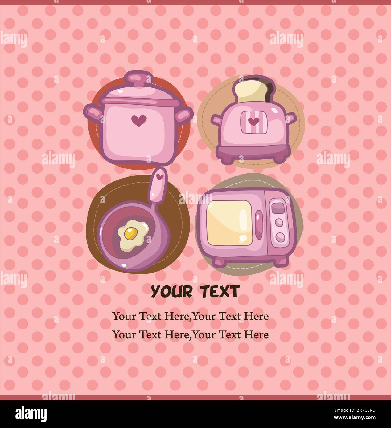 Kitchen greeting Stock Vector Images - Alamy