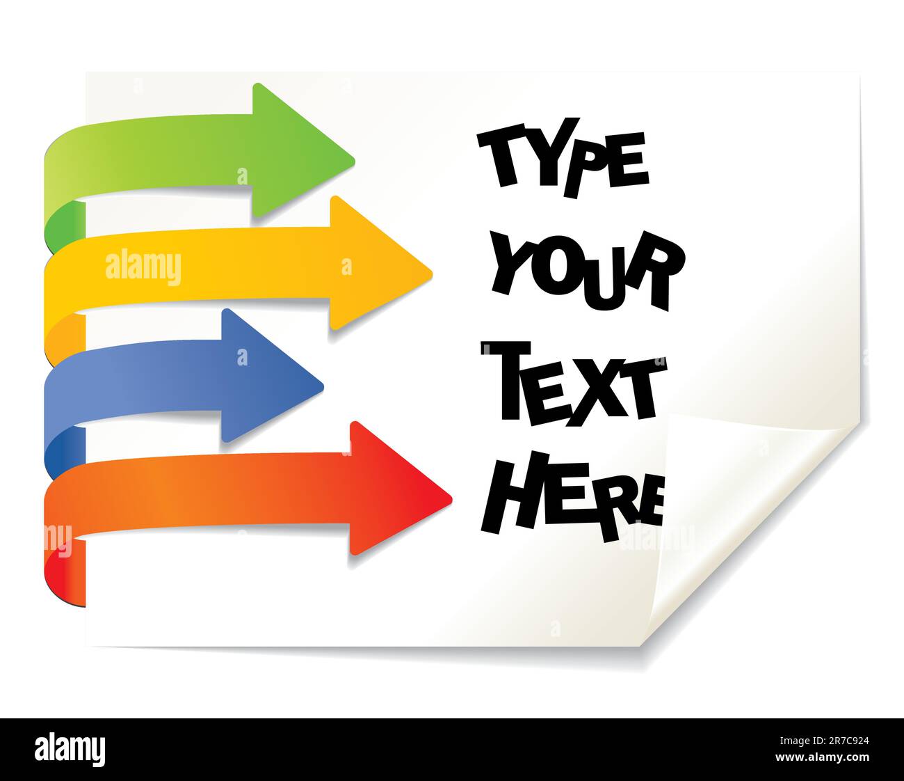 Modern arrow illustration Stock Vector Images - Alamy