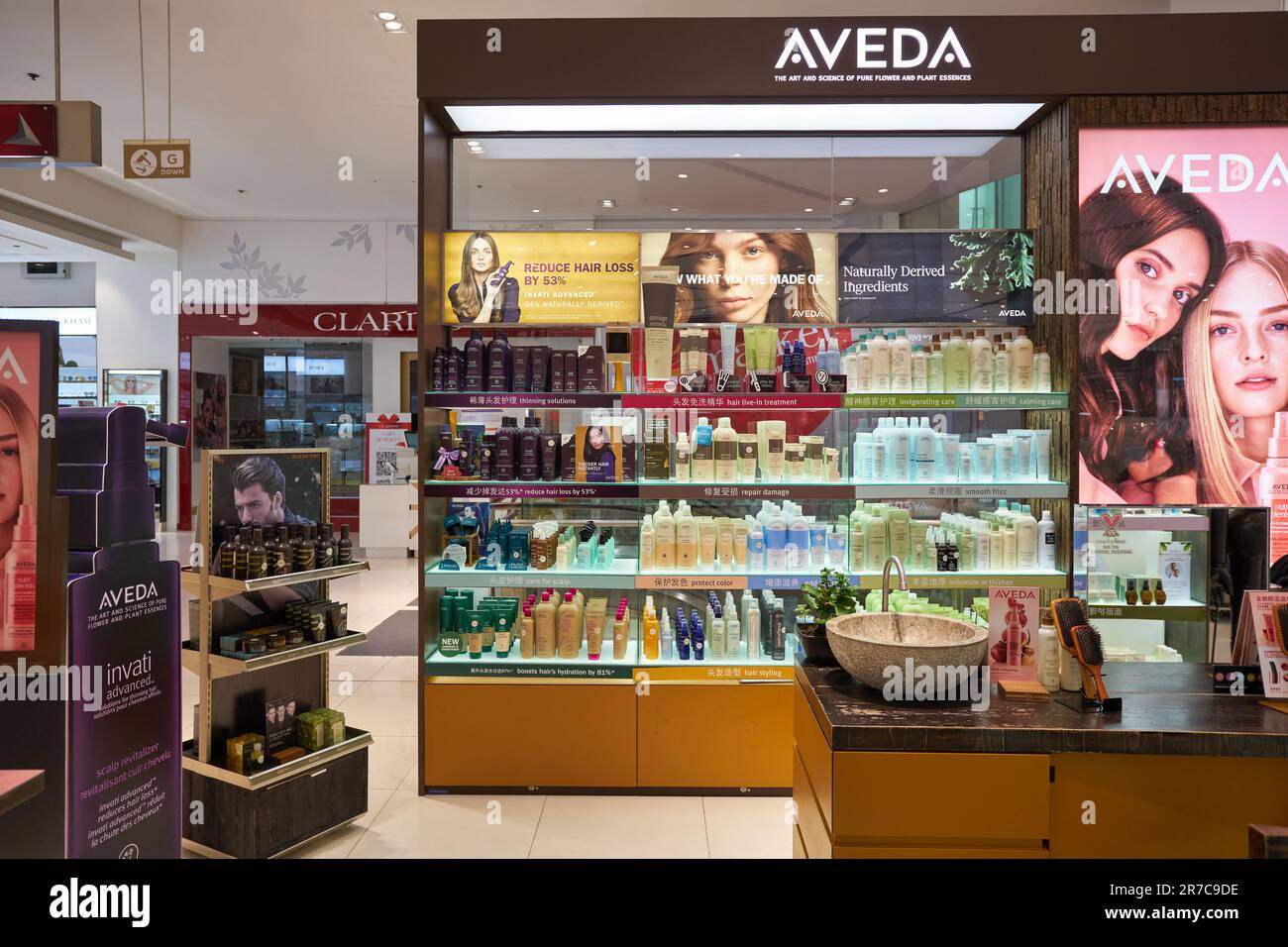 BANGKOK, THAILAND - CIRCA JANUARY, 2020: various Aveda cosmetic ...