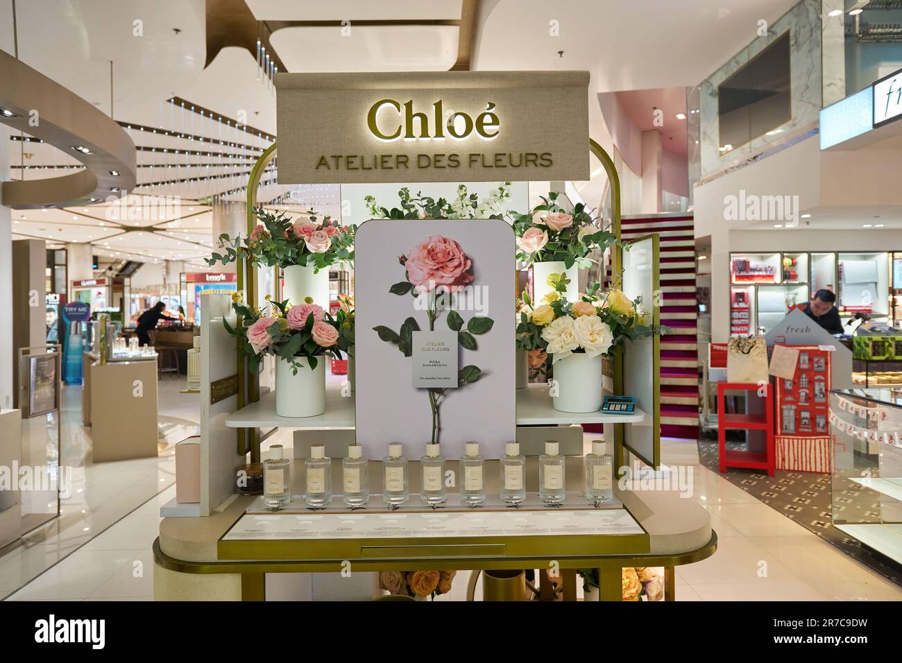 BANGKOK, THAILAND - CIRCA JANUARY, 2020: Chloe products displayed at Siam Paragon shopping mall ...