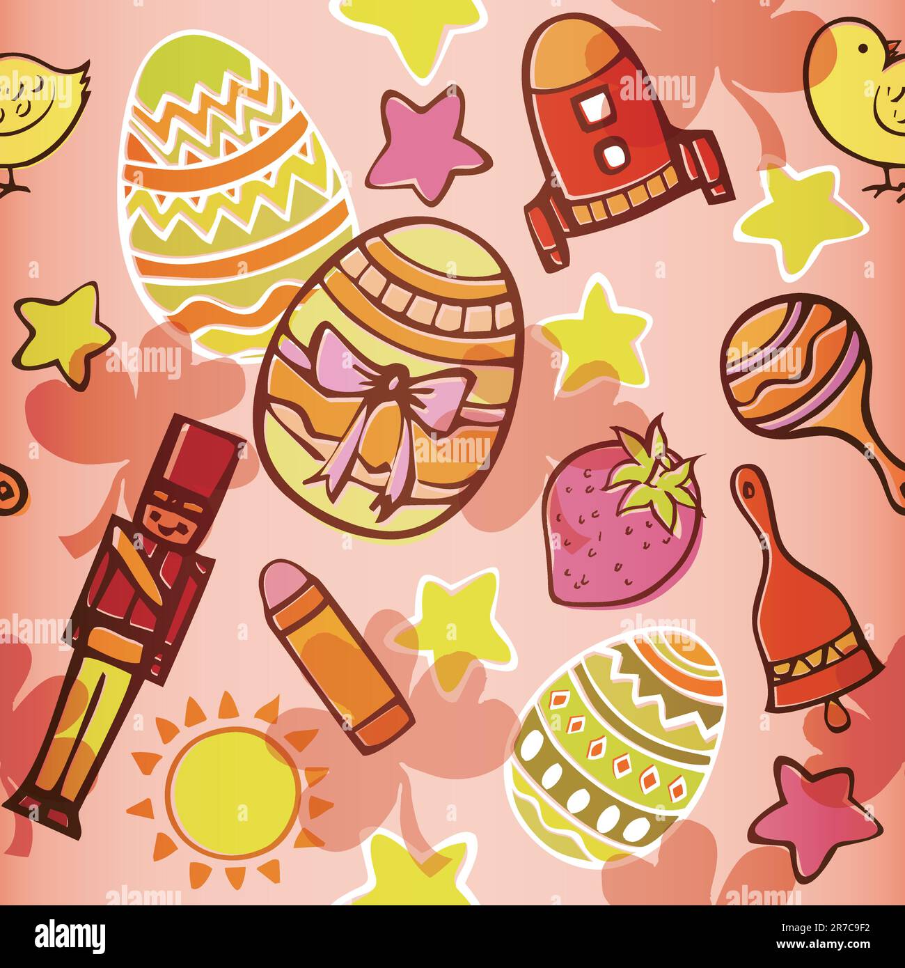 Illustration of abstract easter pattern Stock Vector Image & Art - Alamy