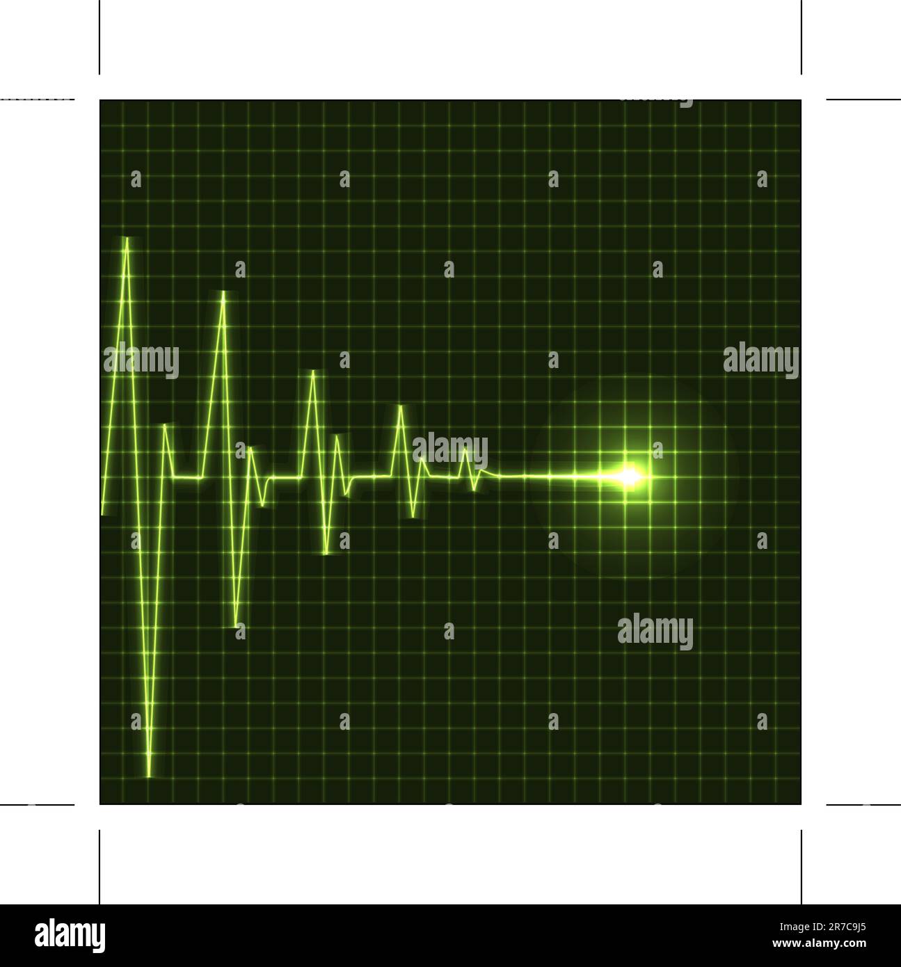 Abstract Heart Beats Cardiogram Illustration Vector Stock Vector
