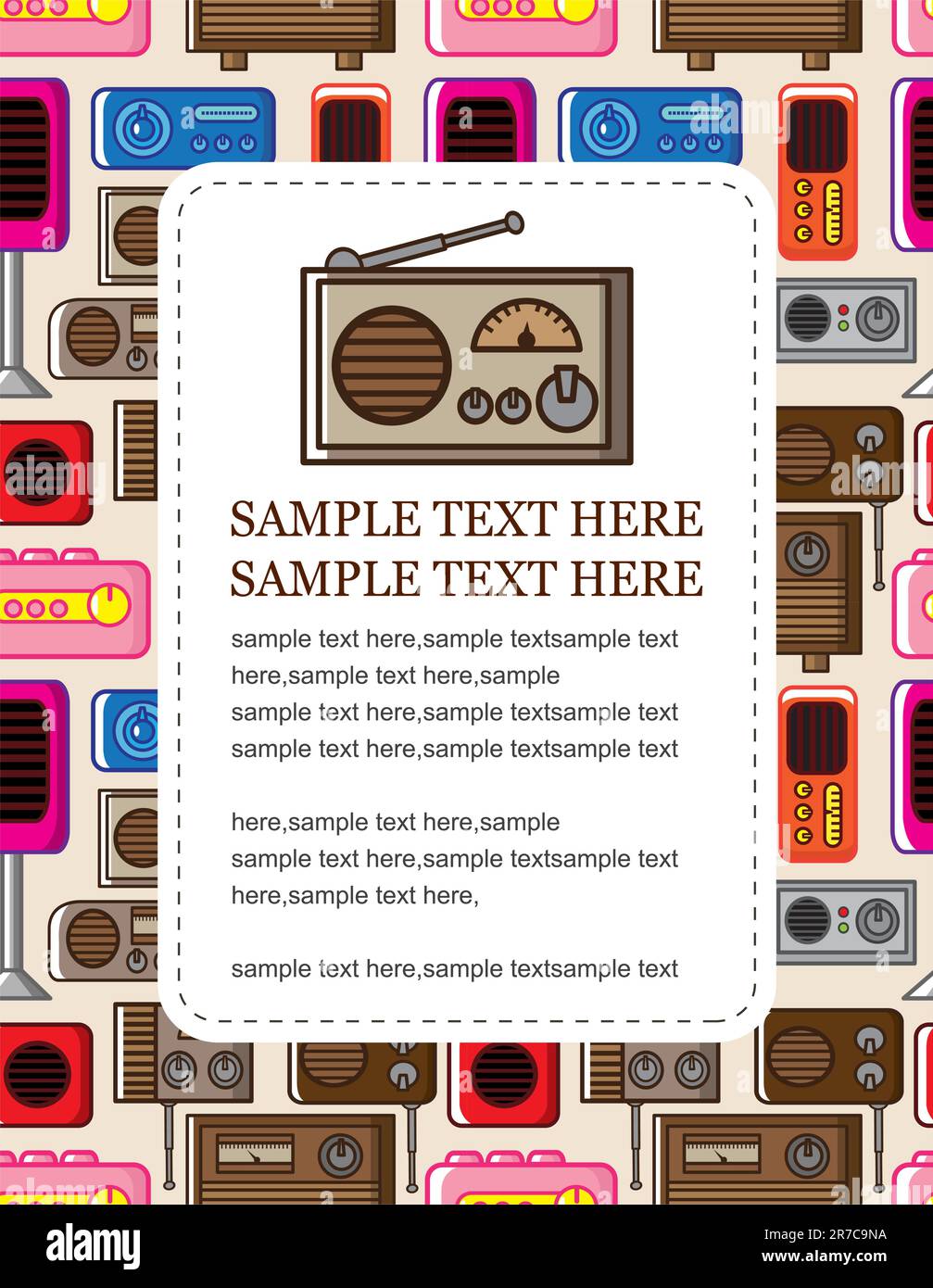 Cartoon radio hi-res stock photography and images - Alamy