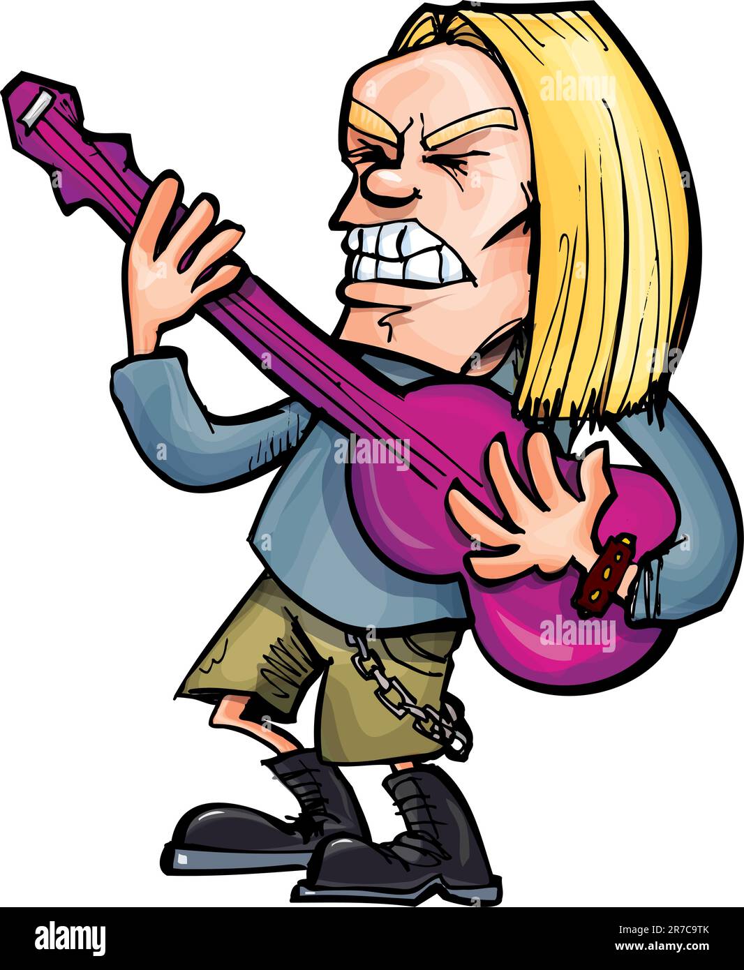 Rock singer cartoon Stock Vector Images - Alamy